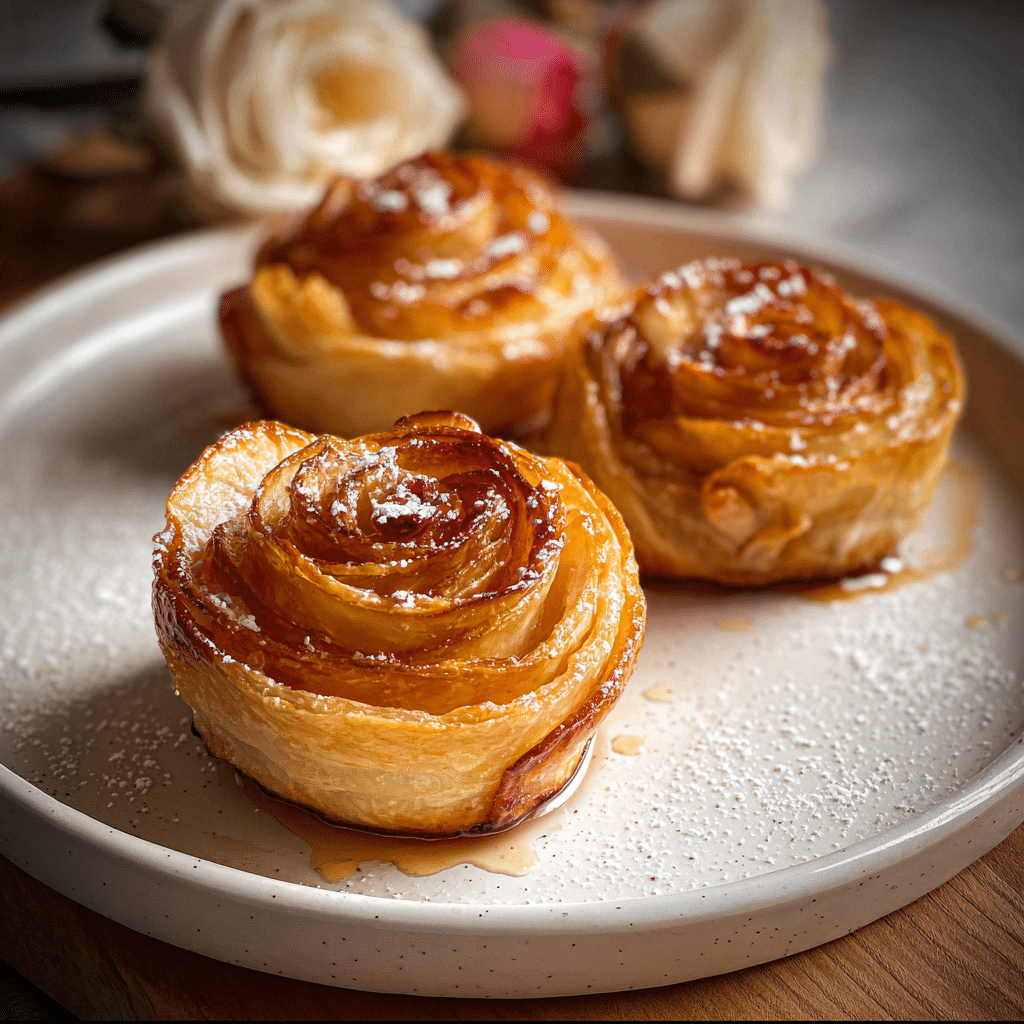 Apple Roses with Puff Pastry