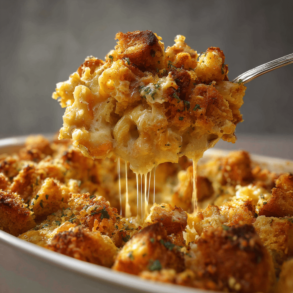 Mac & Cheese Stuffing Bake